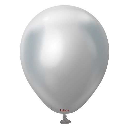 chrome balloons silver