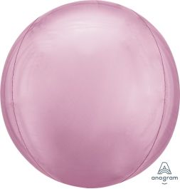 21 Inch Anagram Pastel Pink Orbz Foil Balloon - Flat