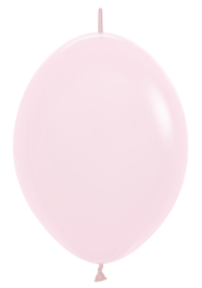 6 inch Sempertex Pastel Matte Pink Link-O-Loons - 50 CT