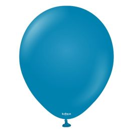 18 inch Kalisan Deep Blue Latex Balloons - 25CT