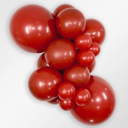 18 inch Sempertex Deluxe Imperial Red Latex Balloons - 25 CT
