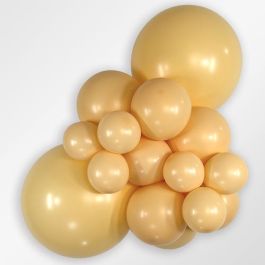 18 inch Sempertex Deluxe Peach-Blush Latex Balloons - 25 CT