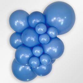 18 inch Sempertex Deluxe Periwinkle Blue Latex Balloons - 25 CT