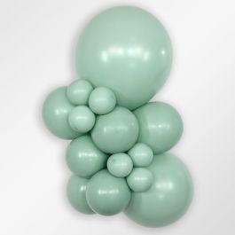 18 inch Sempertex Pastel Dusk Green Tea Latex Balloons - 25 CT