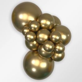 18 inch Sempertex Reflex Gold Latex Balloons - 15 CT