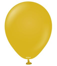12 inch Kalisan Mustard Latex Balloons - 100CT