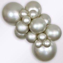 24 inch Sempertex Silk Cream Pearl Latex Balloons - 3 CT