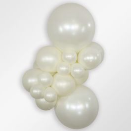 5 inch Sempertex Silk Oyster White Latex Balloons - 100 CT