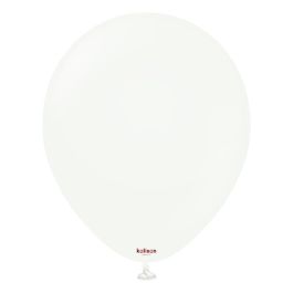 18 inch Kalisan White Latex Balloons - 25CT
