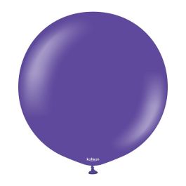 24 inch Kalisan Standard Violet Latex Balloons - 2 CT