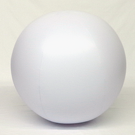 5 foot Diameter White Vinyl Display Ball Decorating Sphere
