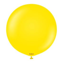 36 inch Kalisan Yellow Latex Balloons - 2CT