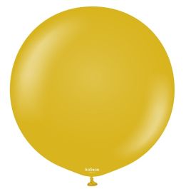 36 inch Kalisan Mustard Latex Balloons - 2CT